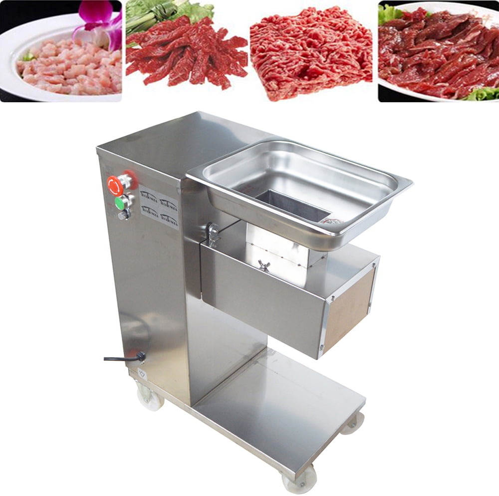INTBUYING Commercial Meat Cutting Machine 5mm Blade Stainless Steel ...