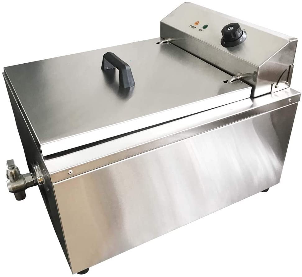 Intbuying Commercial Stainless Steel Funnel Cake Deep Fryer with ...