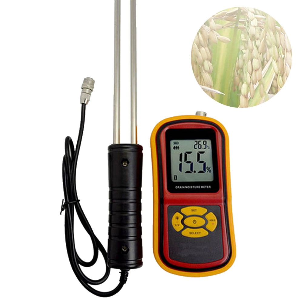 INTBUYING Digital Rice Corn Paddy Wheat Grain Moisture Humidity Meter ...