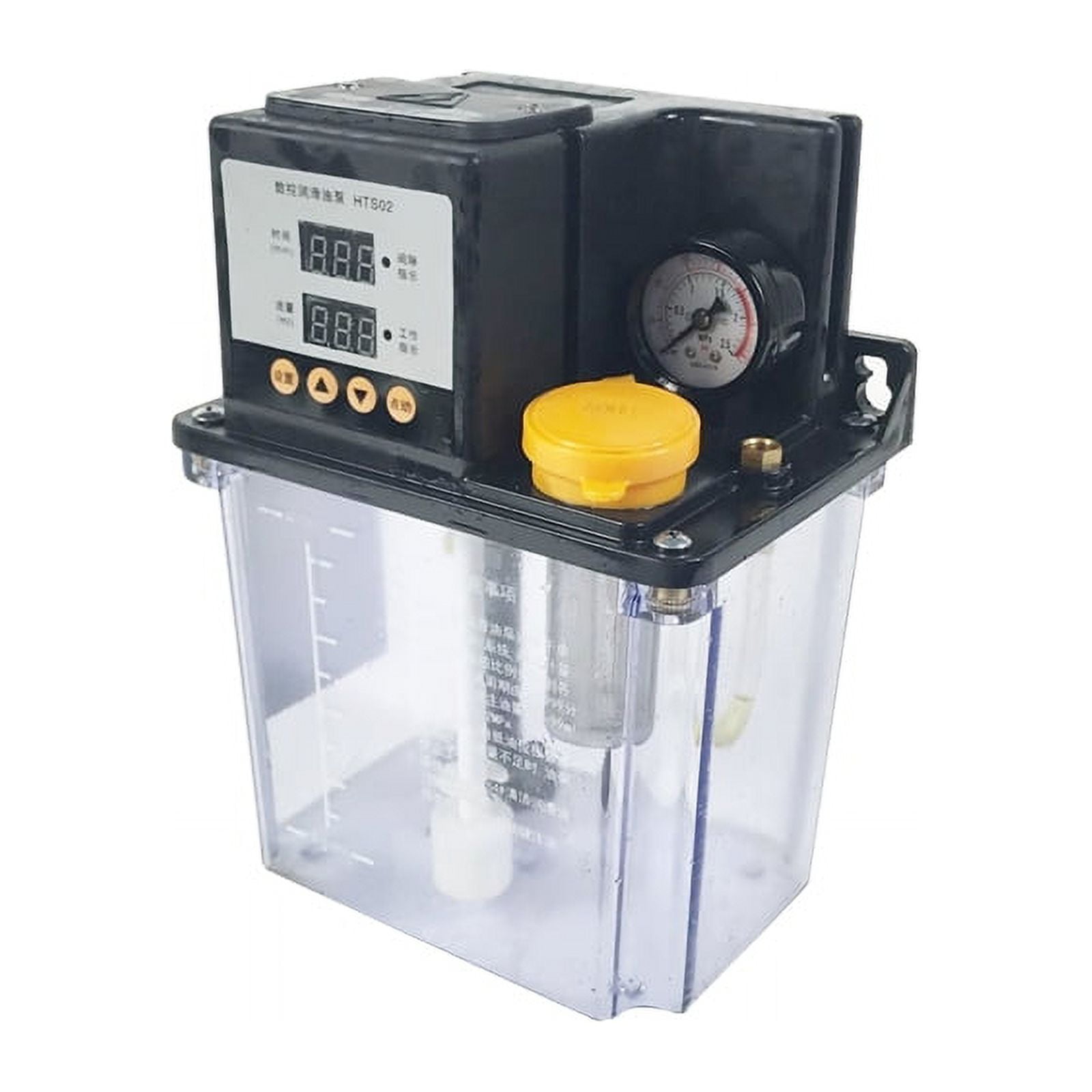 INTBUYING Dual Digital Display Automatic Lubrication Pump Oiler ...