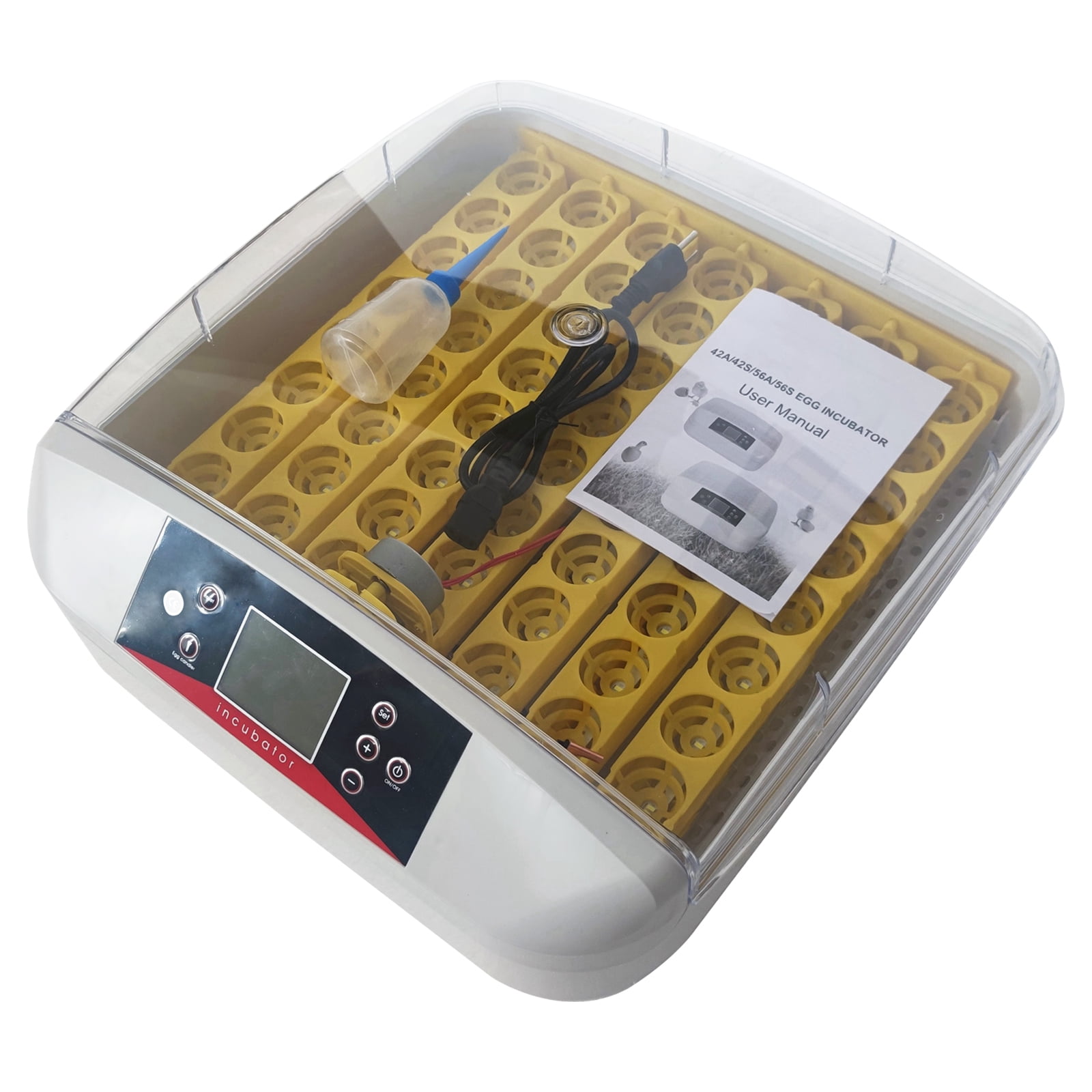 INTBUYING Egg Incubator 56 Eggs Poultry Hatcher with Auto-Turning and ...