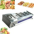 INTBUYING Electric Food Warmer 5-Pan Buffet Steam Table Restaurant Food ...