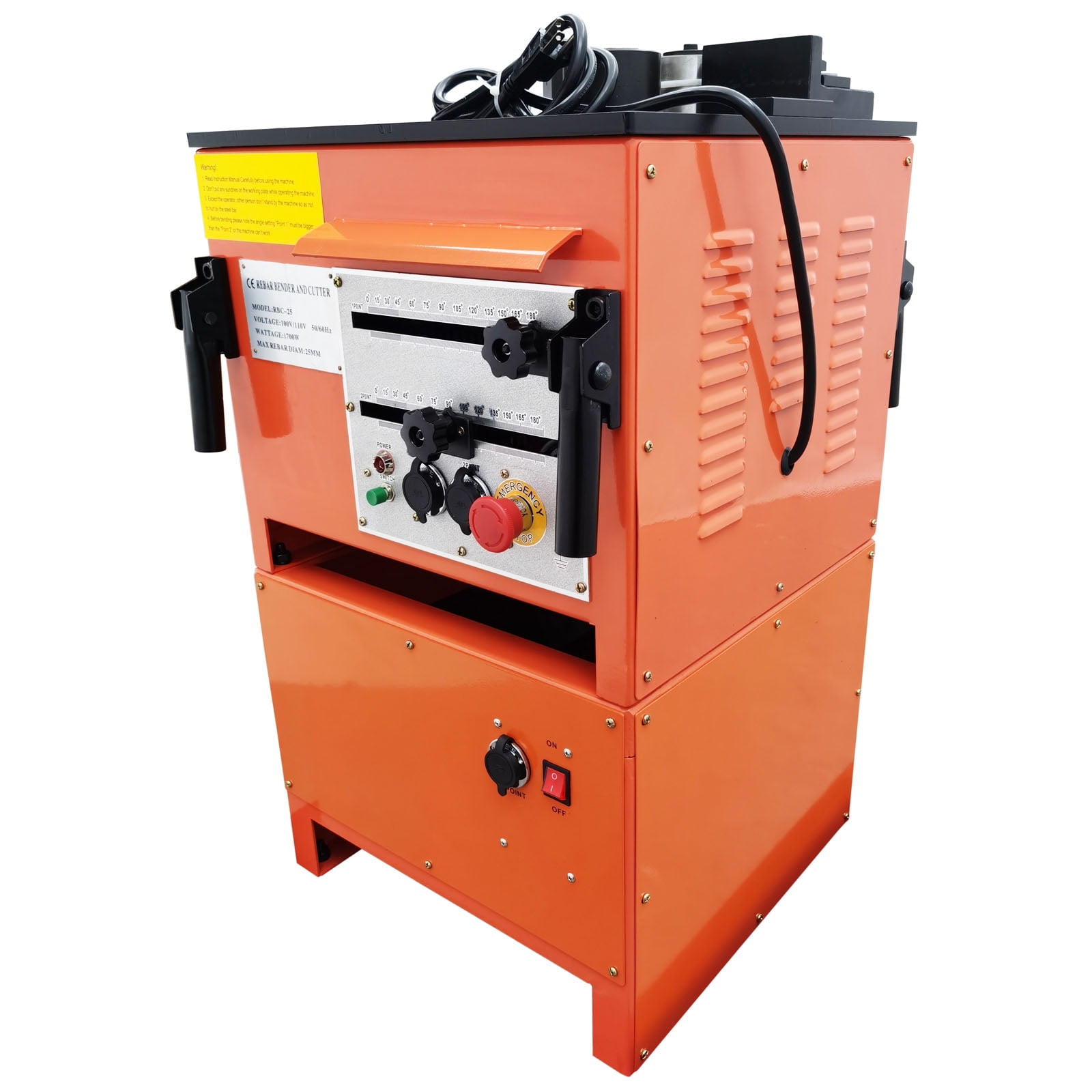INTBUYING Electric Rebar Bending Cutting Machine with 3 Foot Controls ...