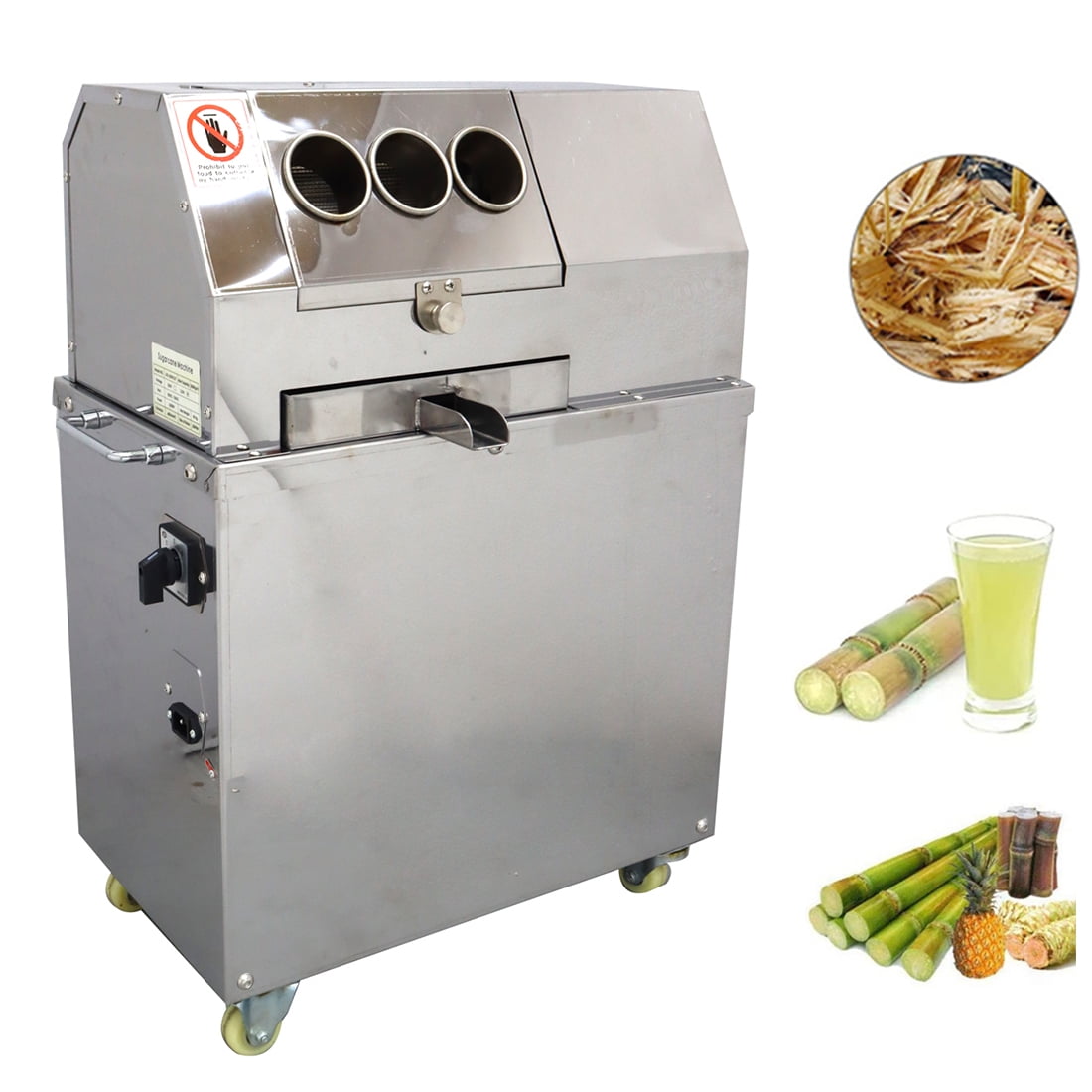 INTBUYING Electric Sugarcane Juicer Ginger Press Extractor Stainless ...