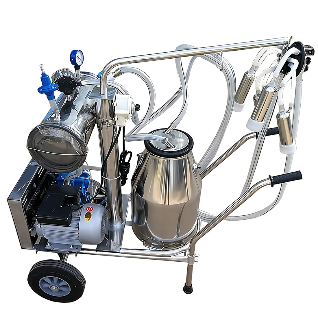 INTBUYING Electric Vacuum Pump Milking Machine for Cows Goats - Walmart.com