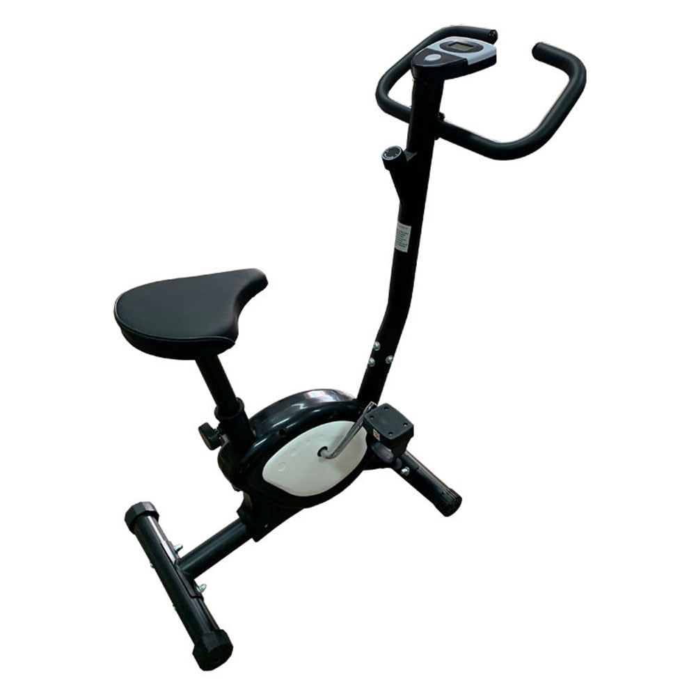 Intbuying Stationary Indoor Exercise Bike, Steel Frame, Adjustable ...