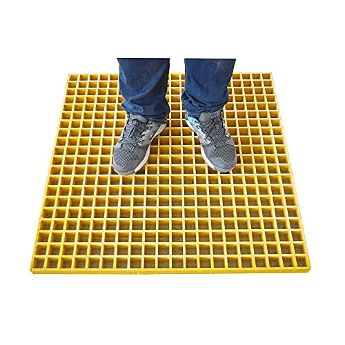 INTBUYING Floor Grating Fiberglass Car Wash Floor Tiles Grille FRP ...