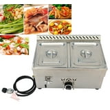 INTBUYING Food Warmer Commercial Buffet Food Soup Warmer Countertop ...