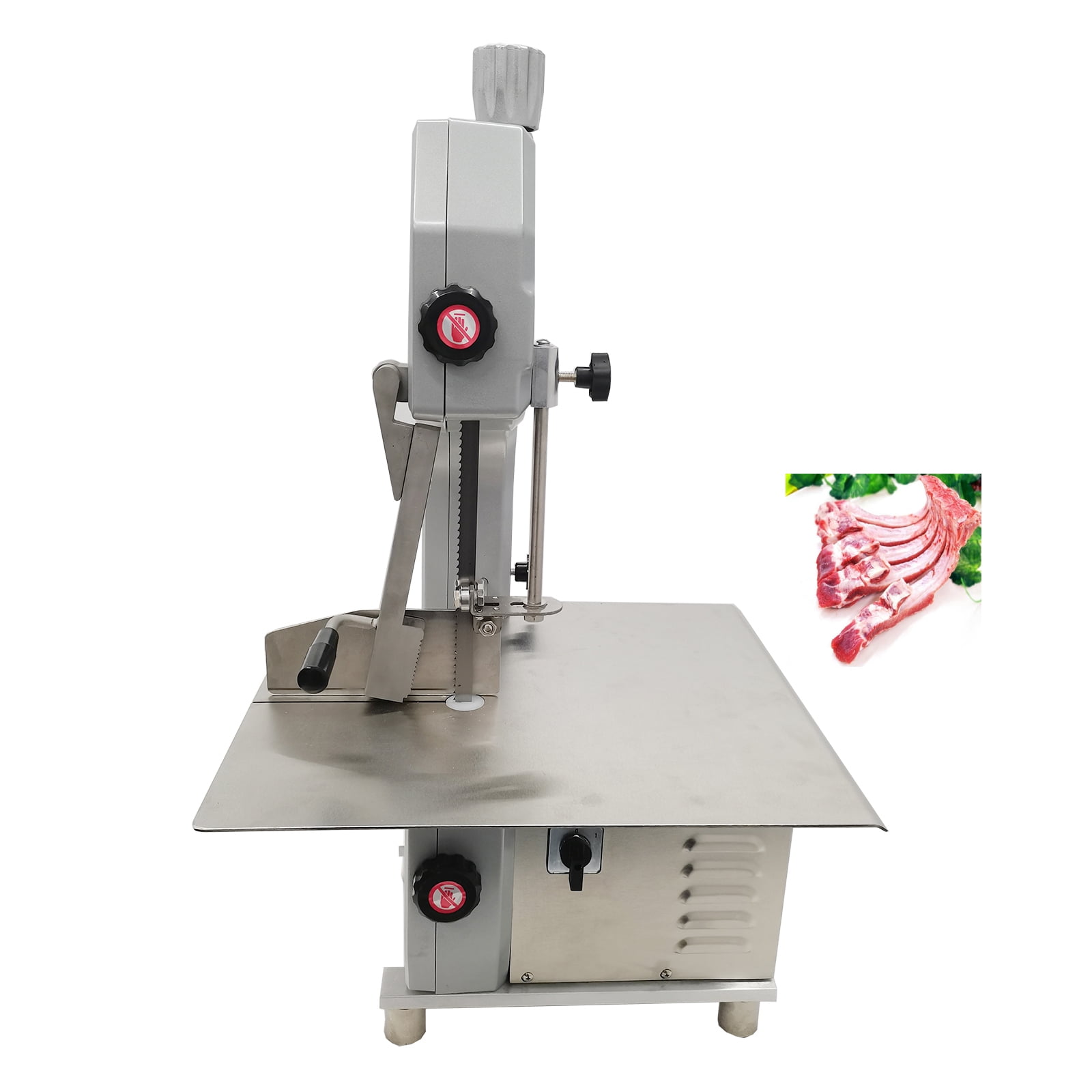 INTBUYING Frozen Meat Bone Cutting Machine with Cleaning Pipe & 2 Saw ...