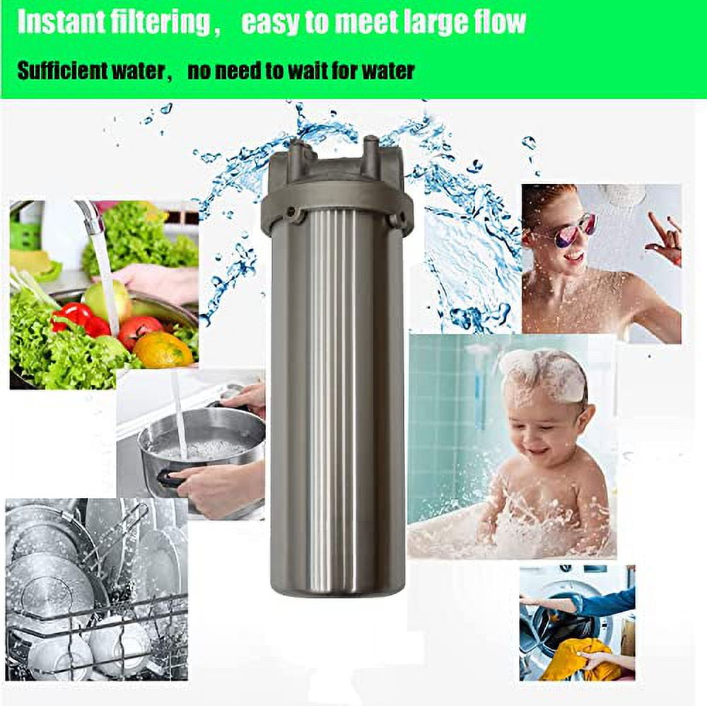 INTBUYING Heavy Duty Water Filter Shell Housing Whole House Water ...