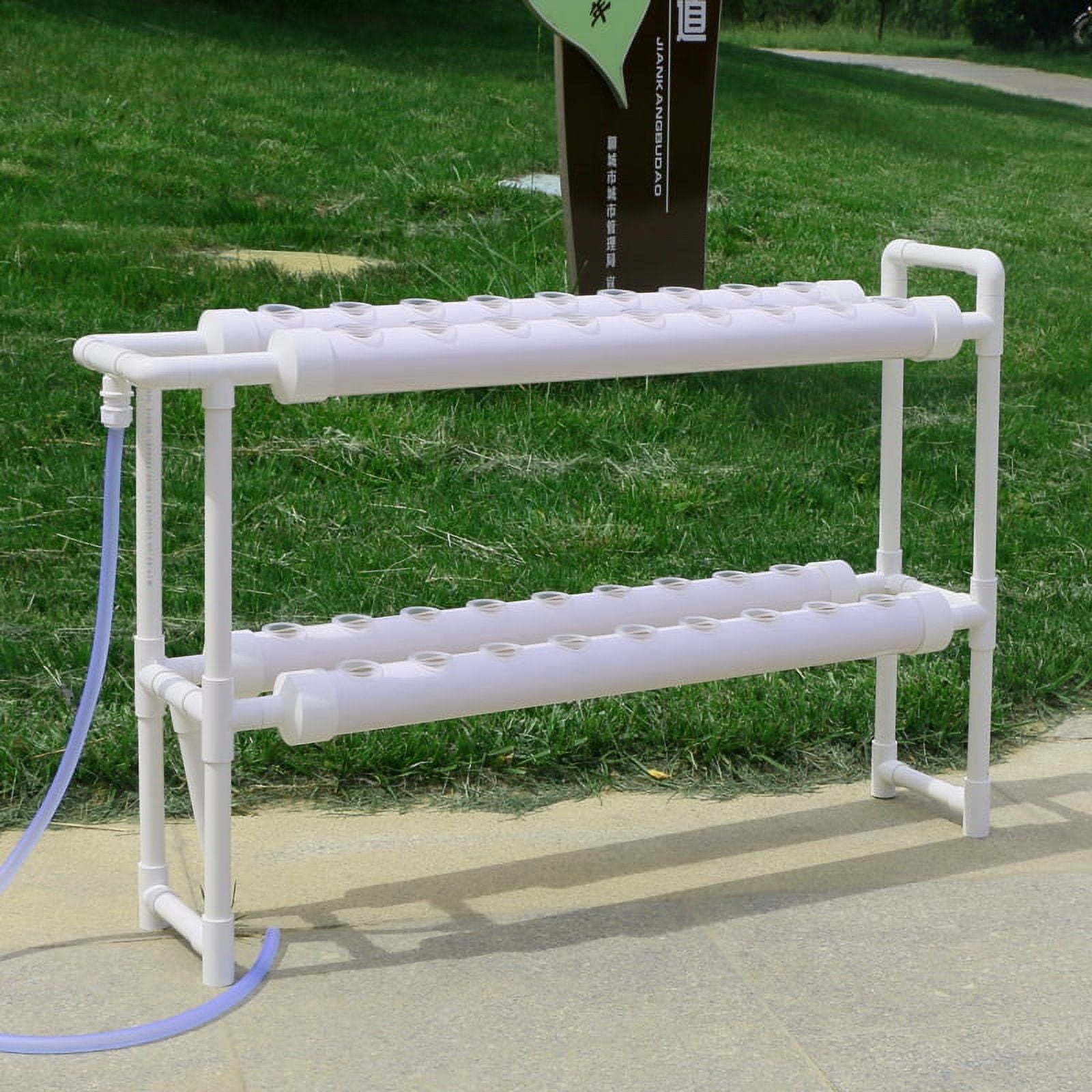 INTBUYING Hydroponic Indoor Grower Kit for Leafy Vegetables, Herbs - 4 ...