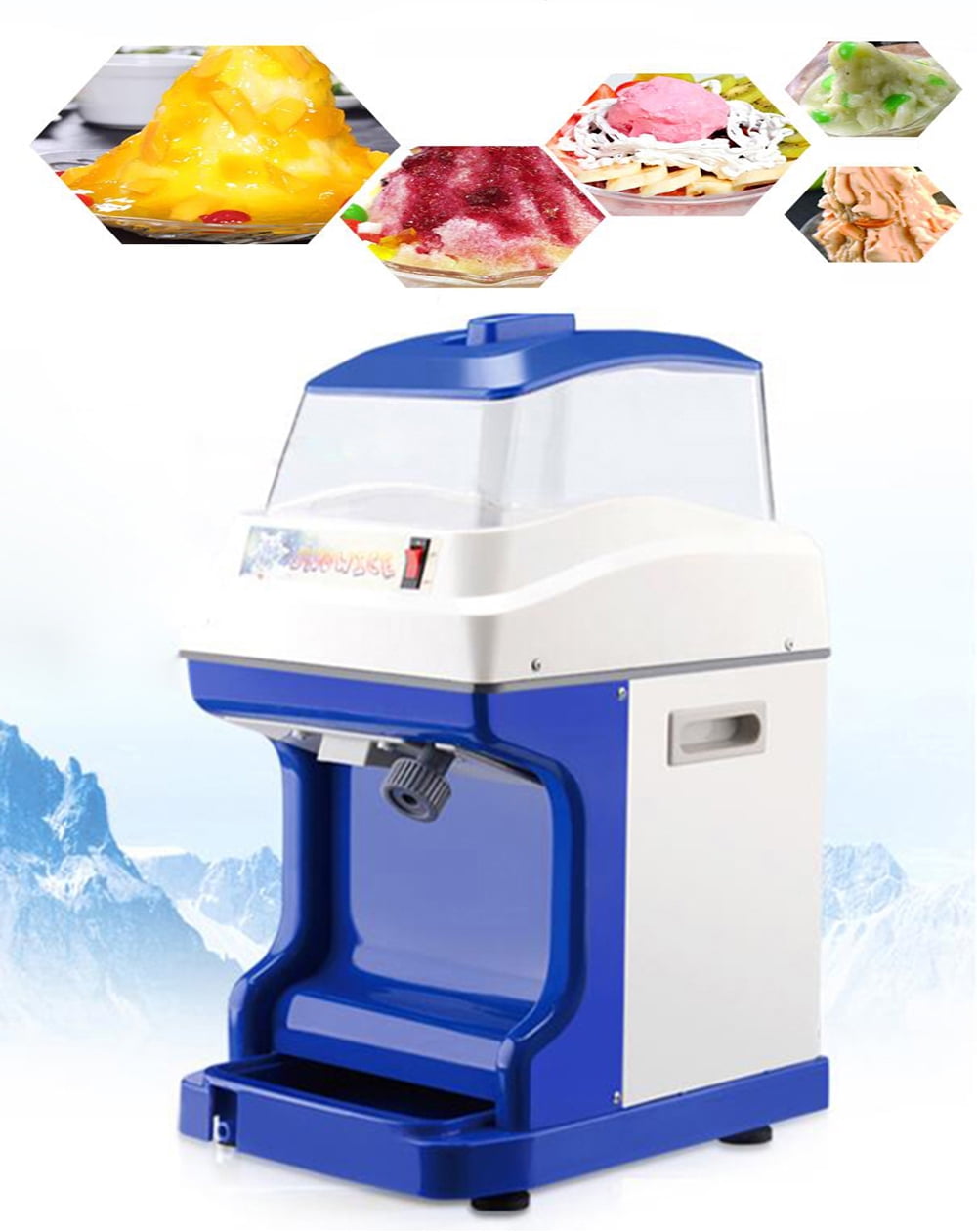 INTBUYING Ice Shaver Ice Fully Automatic Ice Tube Crusher Ice Breaker ...