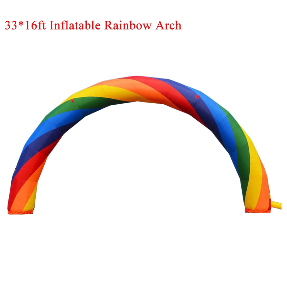INTBUYING Inflatable Rainbow Arch Advertising Arch Oxford Cloth 33*16ft ...