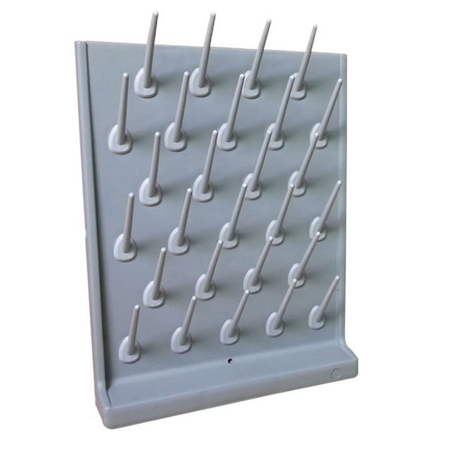 INTBUYING Lab Drying Rack Single-sided Removable Drip Rack 27 Pegs ...