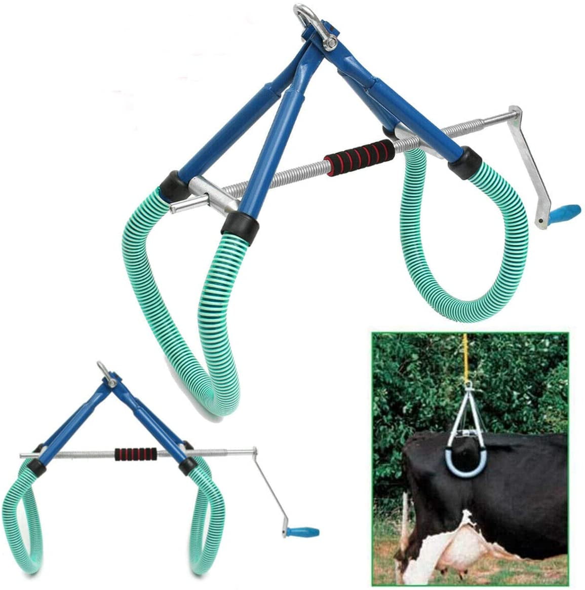 INTBUYING Lame Cow Hip Lift Farm Supply Stand Animal OB Calving Milking ...
