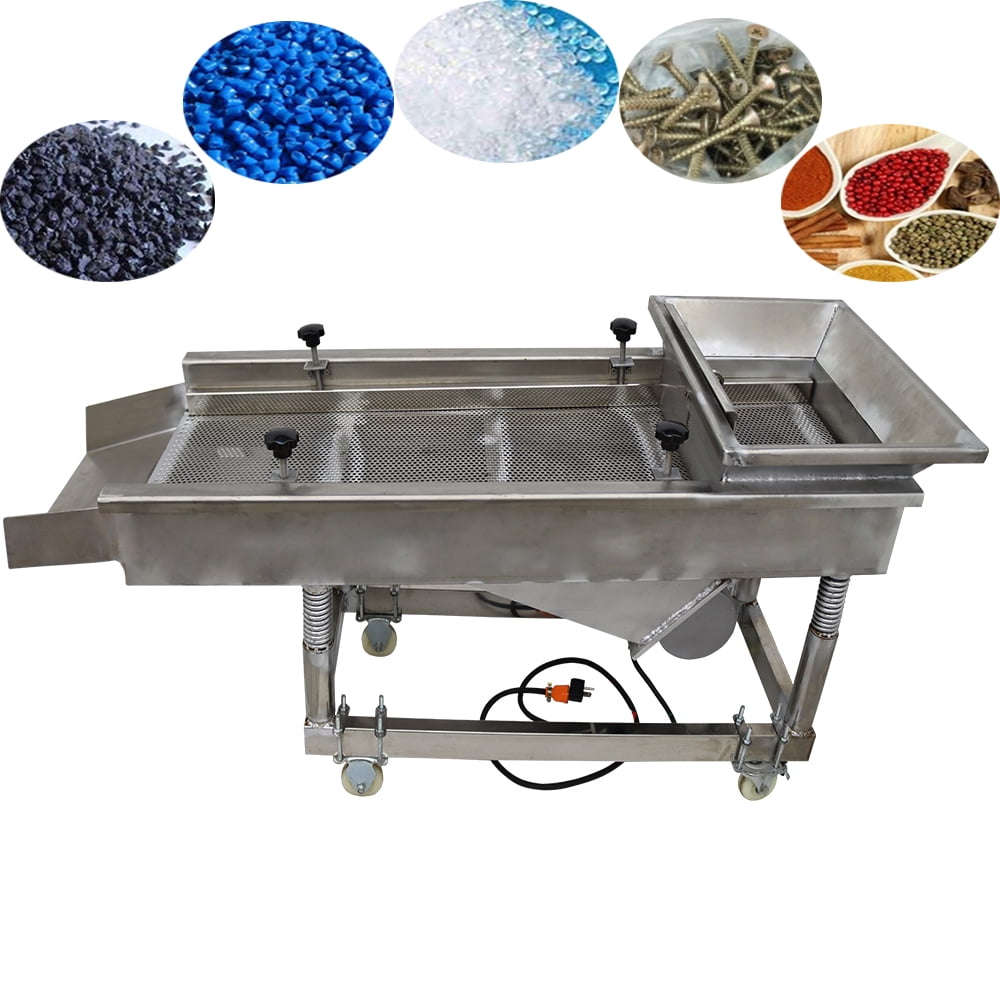 INTBUYING Linear Vibrating Screen 6mm Screen Stainless Steel Vibrating ...