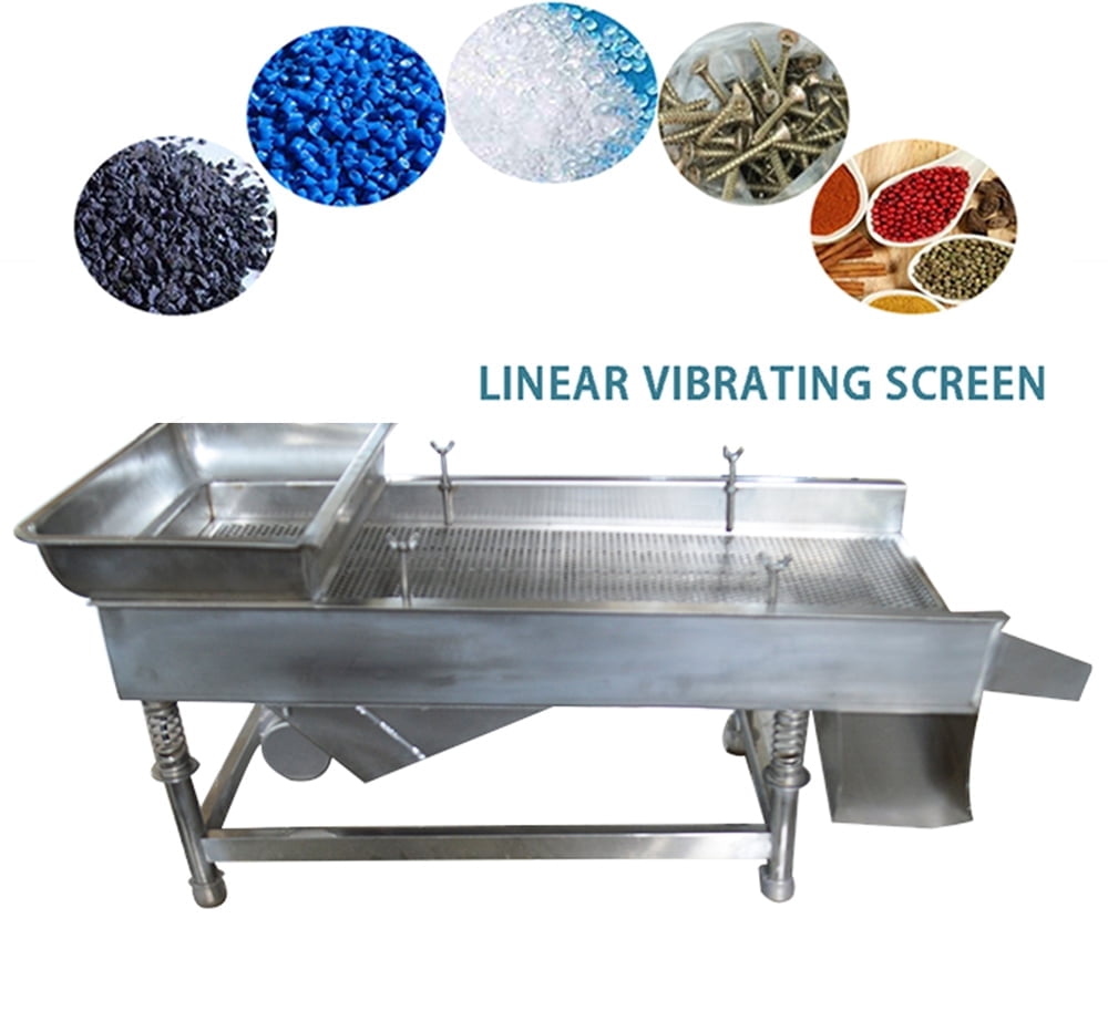 INTBUYING High-Efficiency Linear Vibrating Screen - Stainless Steel ...
