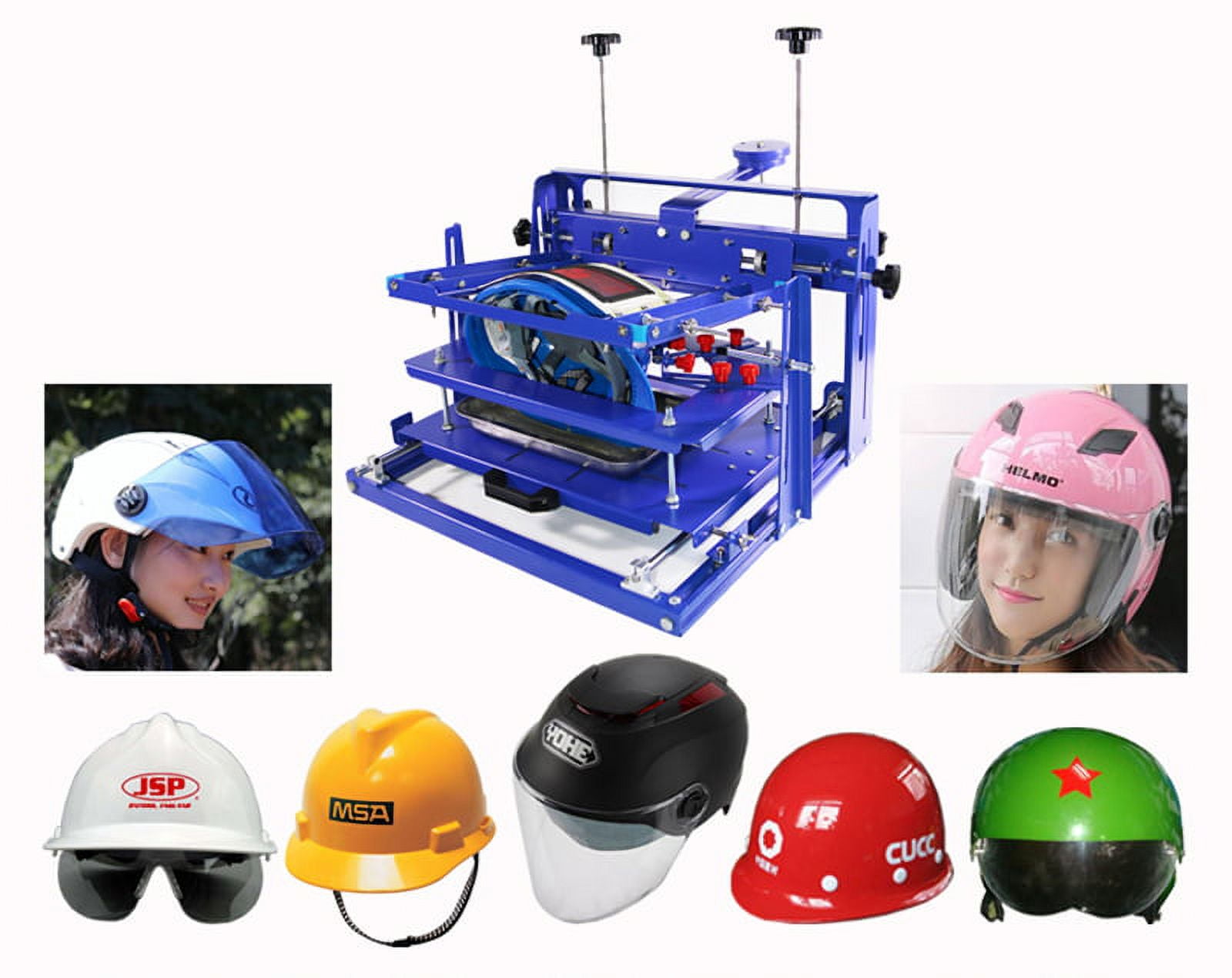 INTBUYING Manual One Color Screen Printing Machine for Safety Helmet ...