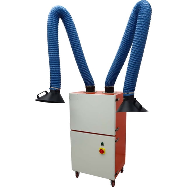INTBUYING Mobile Welding Fume Extractor Smoke Purifier Dual Arm 220V ...