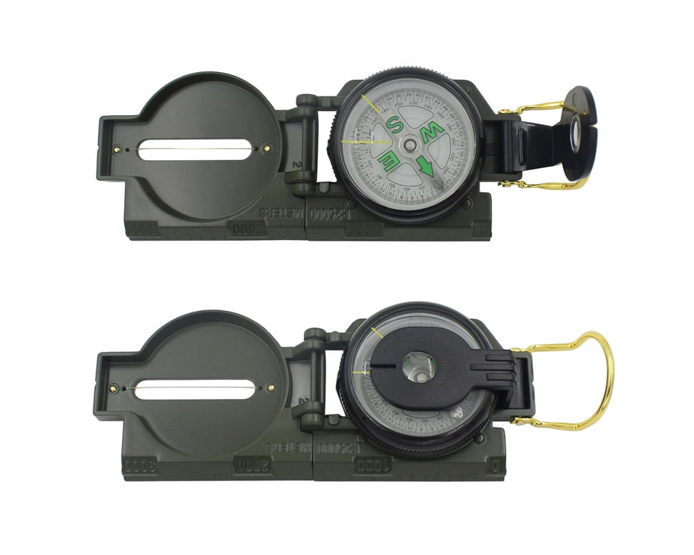INTBUYING Multifunctional Military Army Aluminum Alloy Compass for ...