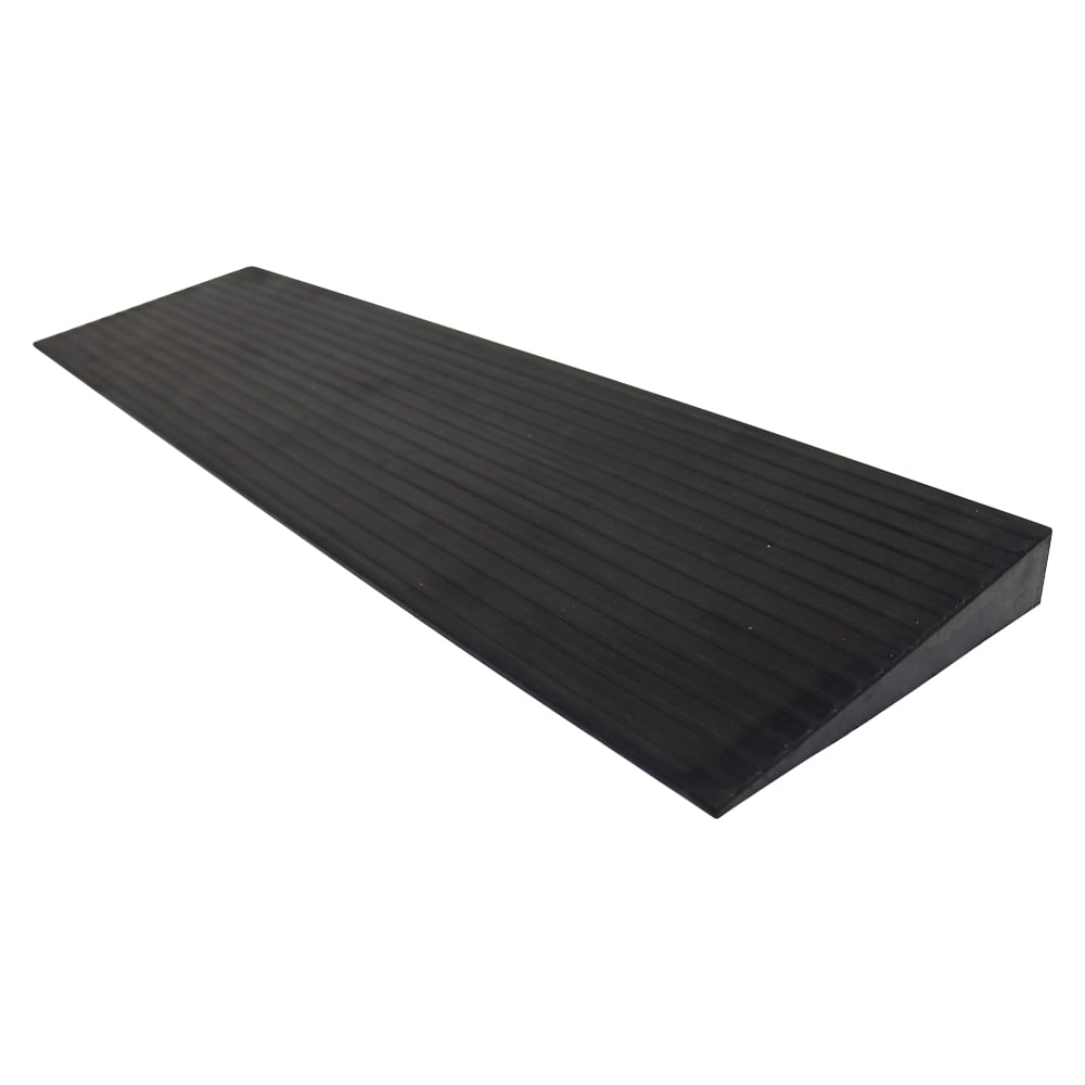 INTBUYING Non-Slip Rubber Threshold Ramp for Doorways Driveways 3.9" x ...