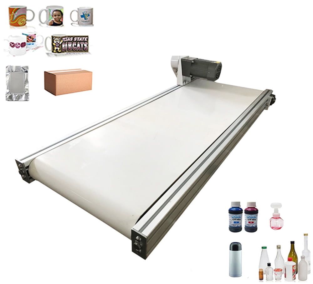 INTBUYING PVC Belt Conveyor Machine 47.2inch Electric Ramp Industrial ...