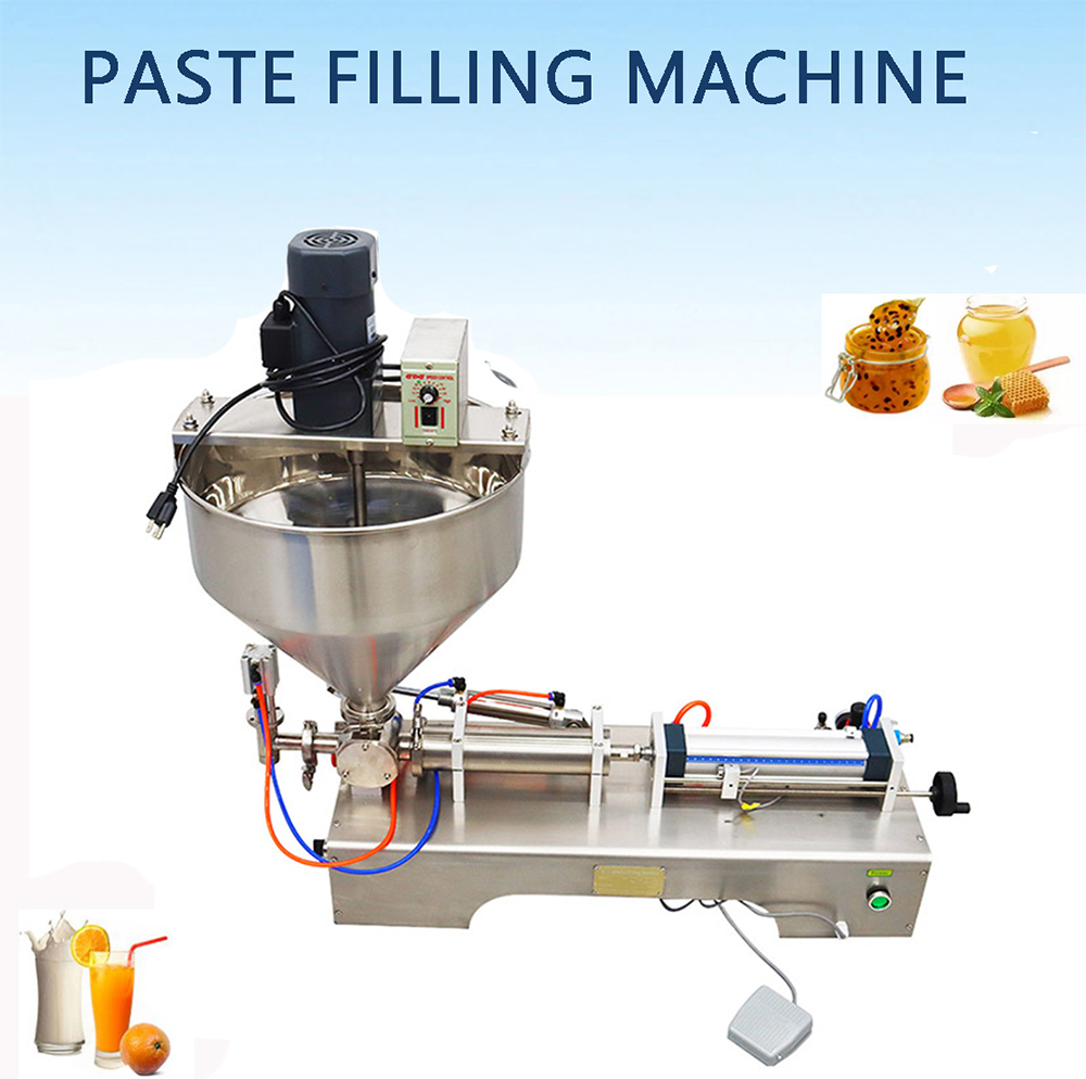 INTBUYING Paste Filling Machine 50-500ml Piston Filler Machine for ...