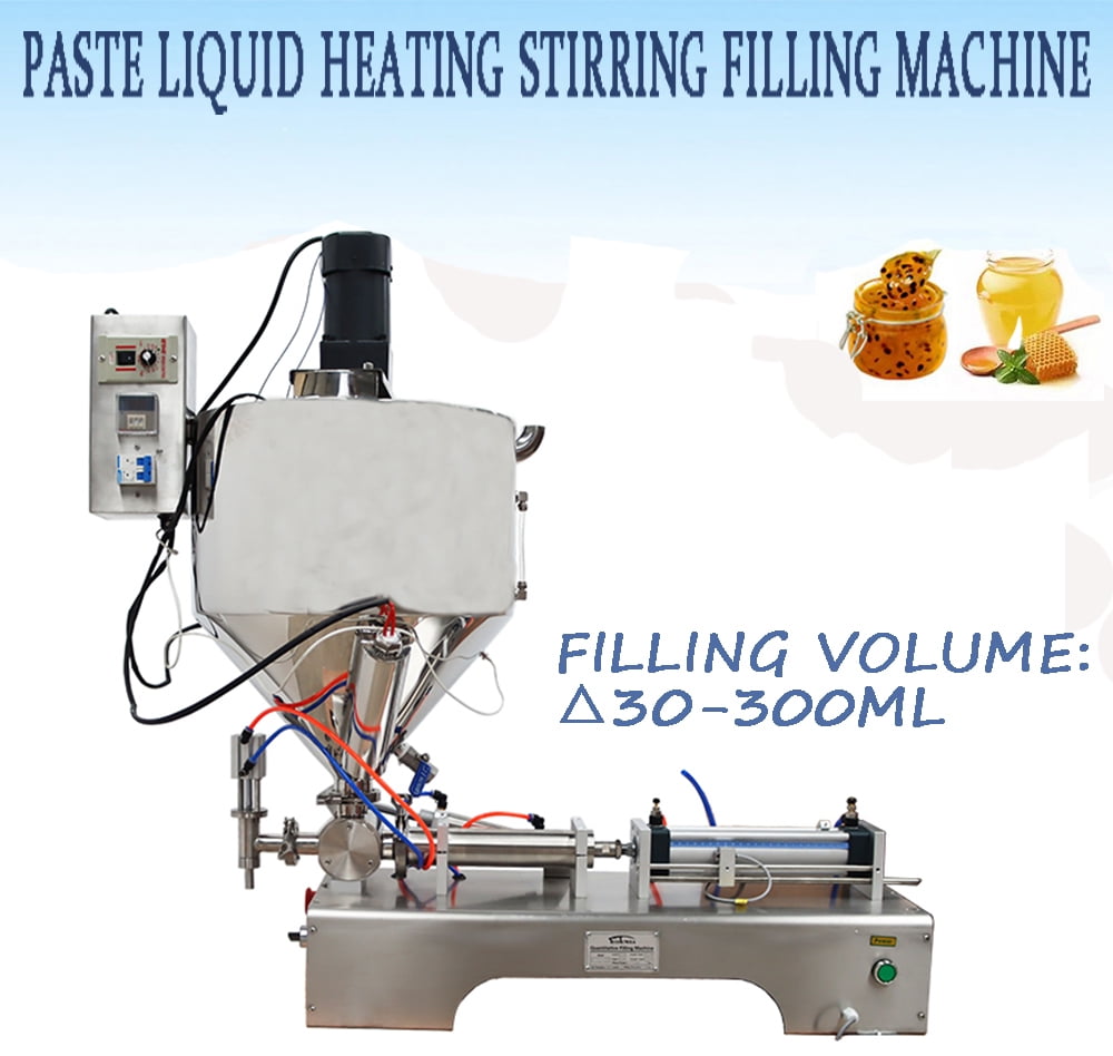 INTBUYING Paste Liquid Heating Stirring Filling Machine Single Nozzle ...