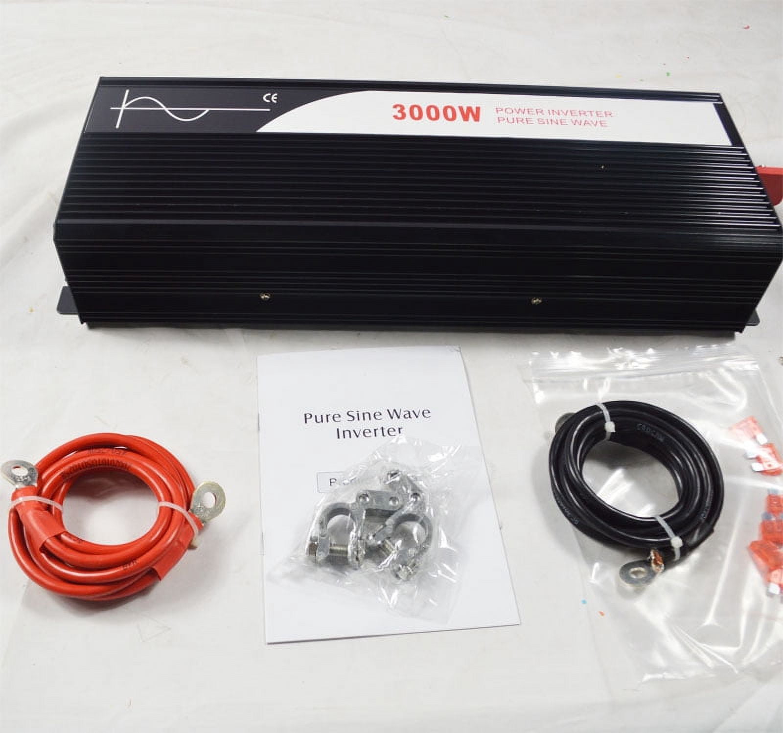 INTBUYING Pure Sine Wave Inverter kit 3000W, 6000W Peak 12V 110V AC W ...