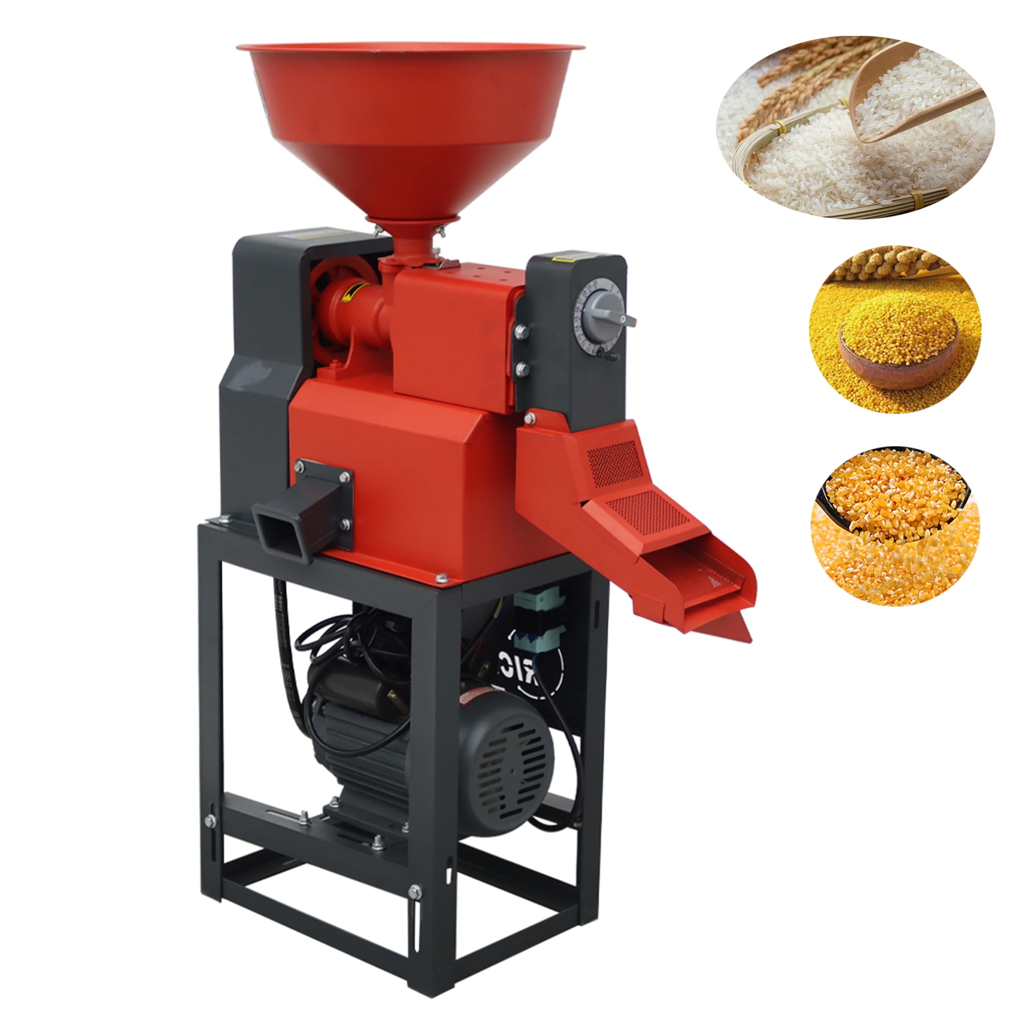 INTBUYING Rice Milling Peeling Machine Cereals Sheller Huller Output ...