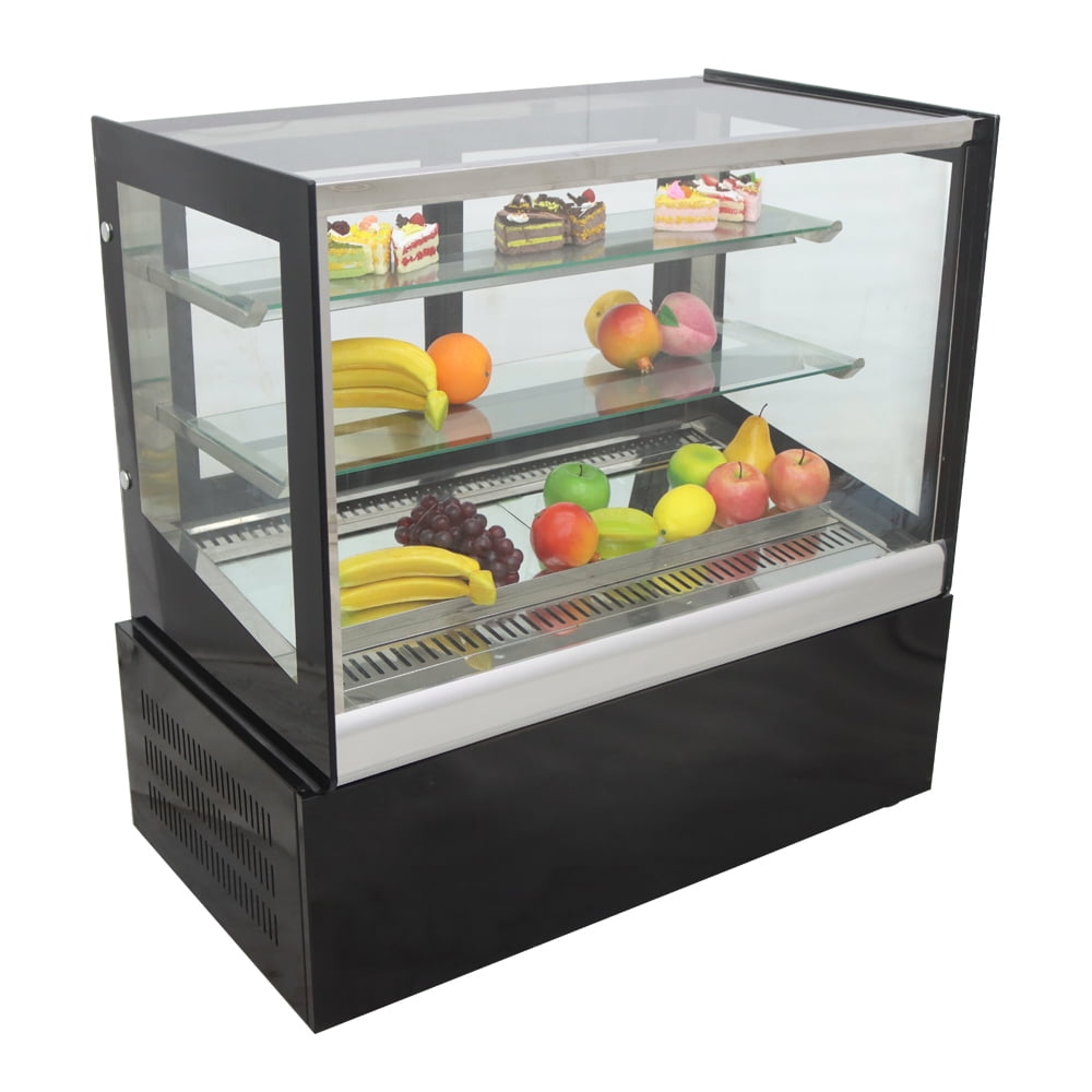 INTBUYING Right Angle Refrigerated Display Cabinet Bakery Cake Showcase ...
