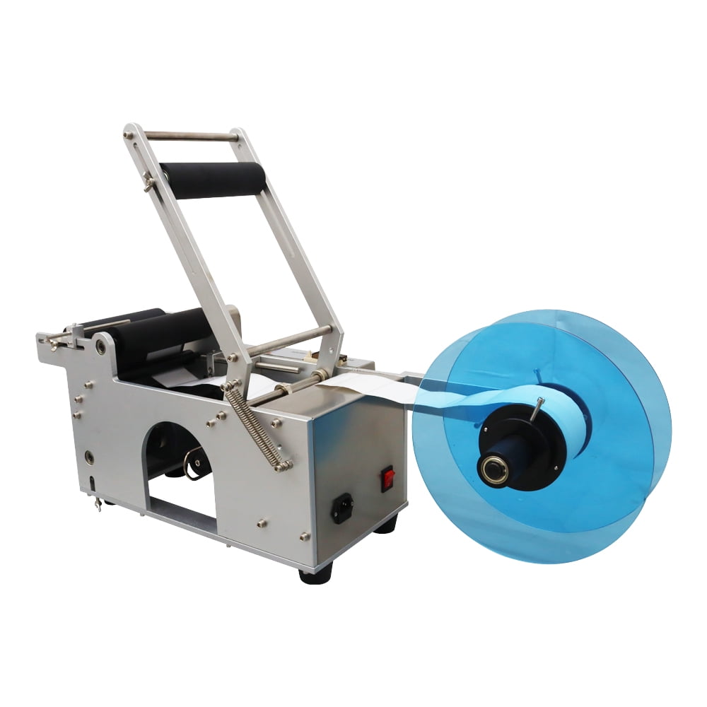 INTBUYING Round Bottle Labeling Machine Semi-Automatic Stick Mark ...
