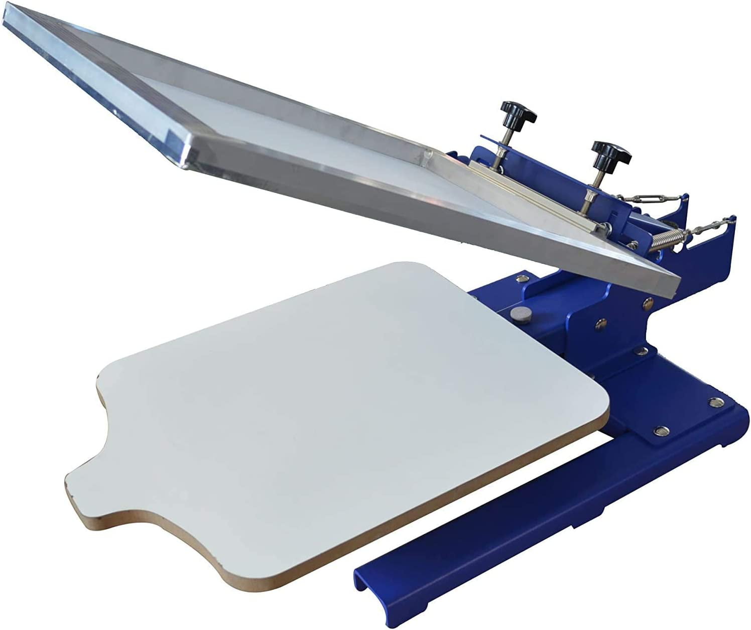 INTBUYING Single Color Screen Printing Equipment Frame 11TX Incline 30 ...