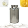 INTBUYING Stainless Steel Milk Pail Sealed Storage Barrel ...