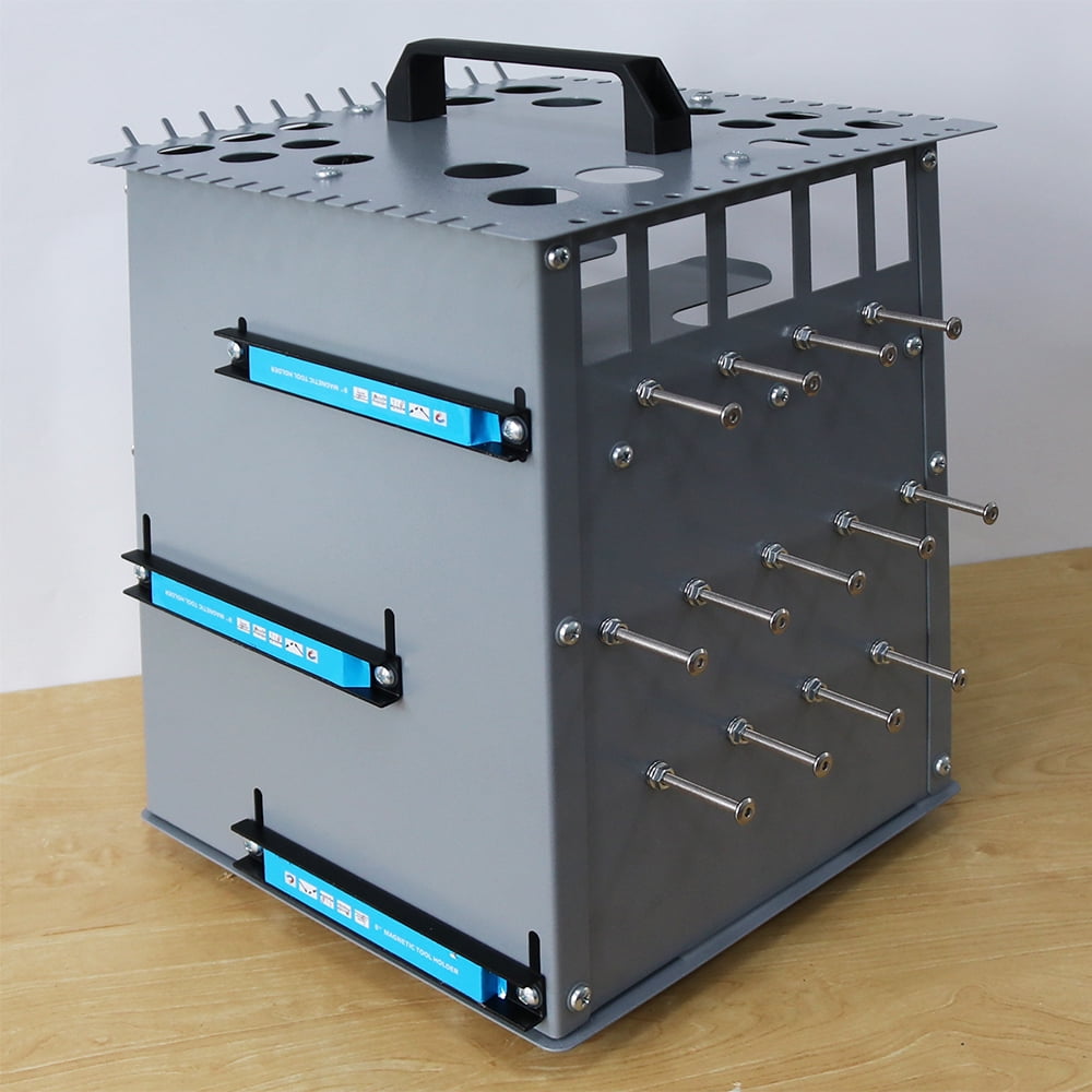 INTBUYING Tool Storage Rack Desktop Square Tool Storage Rack Movable ...