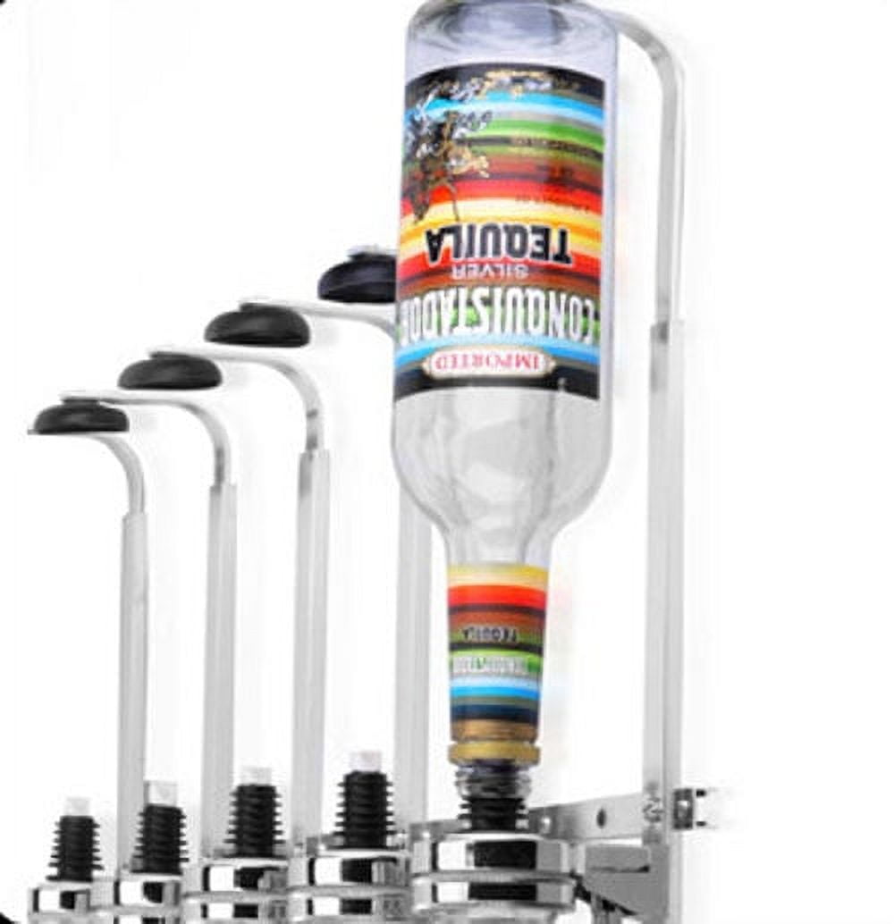 INTBUYING Wall Mounted Liquor Dispenser 6 Bottle Beverage Dispensers ...