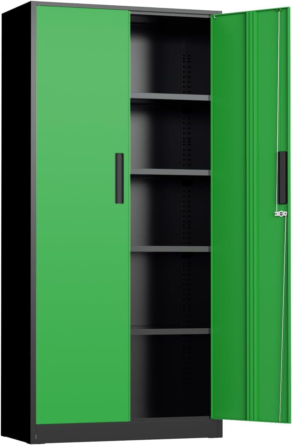 INTEGREAT Metal Storage Cabinet,72" Office Metal Cabinet with Locking ...