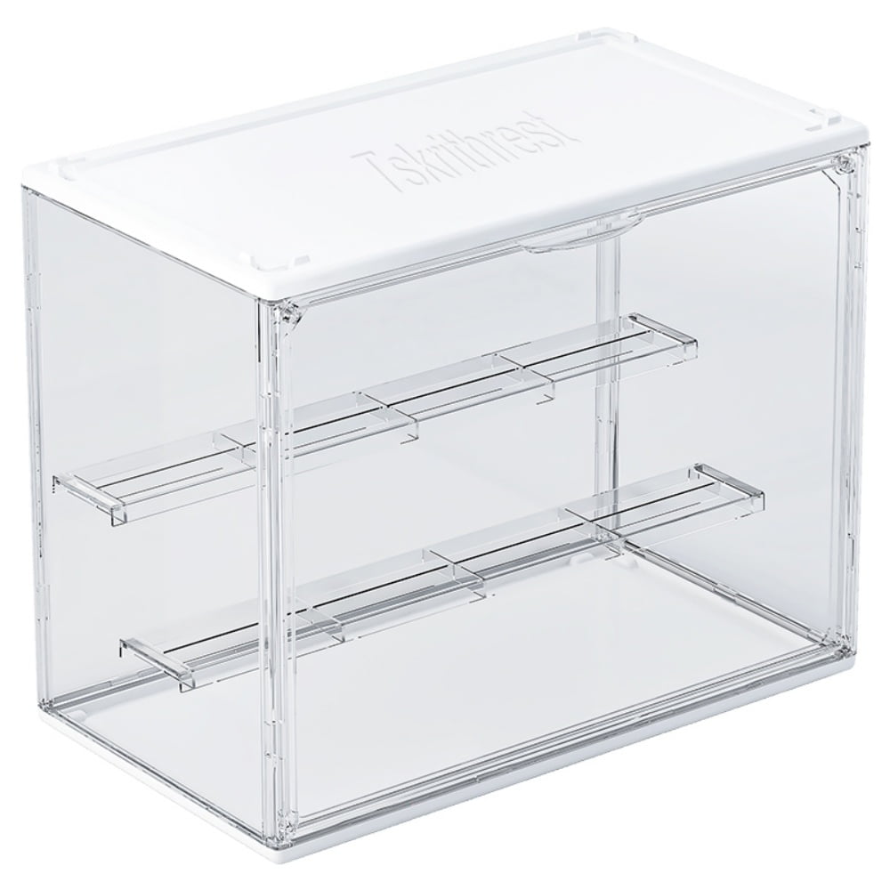 Tskrithrest Clear Acrylic Display Case, Adjustable 3-Level Showcase ...