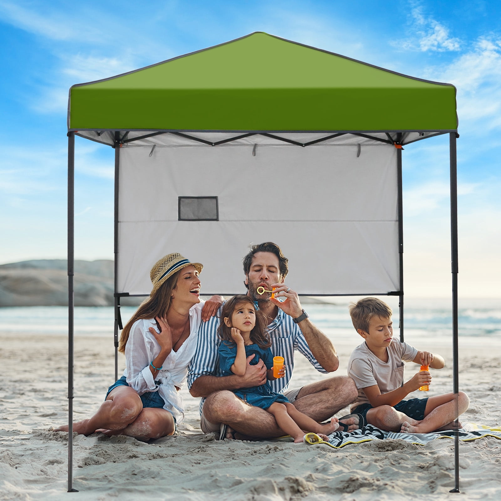 INTER HUT 6x4 Pop up Portable Canopy Tent, Instant Folding Sun Shelter ...