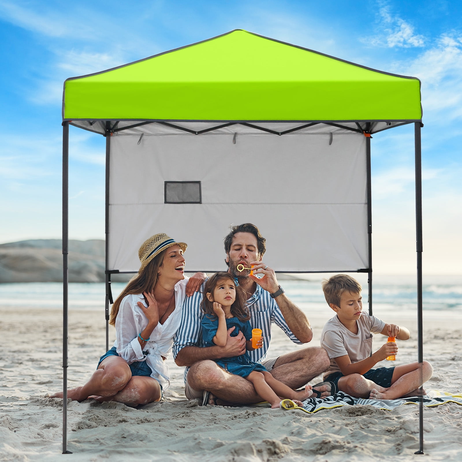 INTER HUT 6x4 Pop up Portable Canopy Tent, Instant Folding Sun Shelter ...