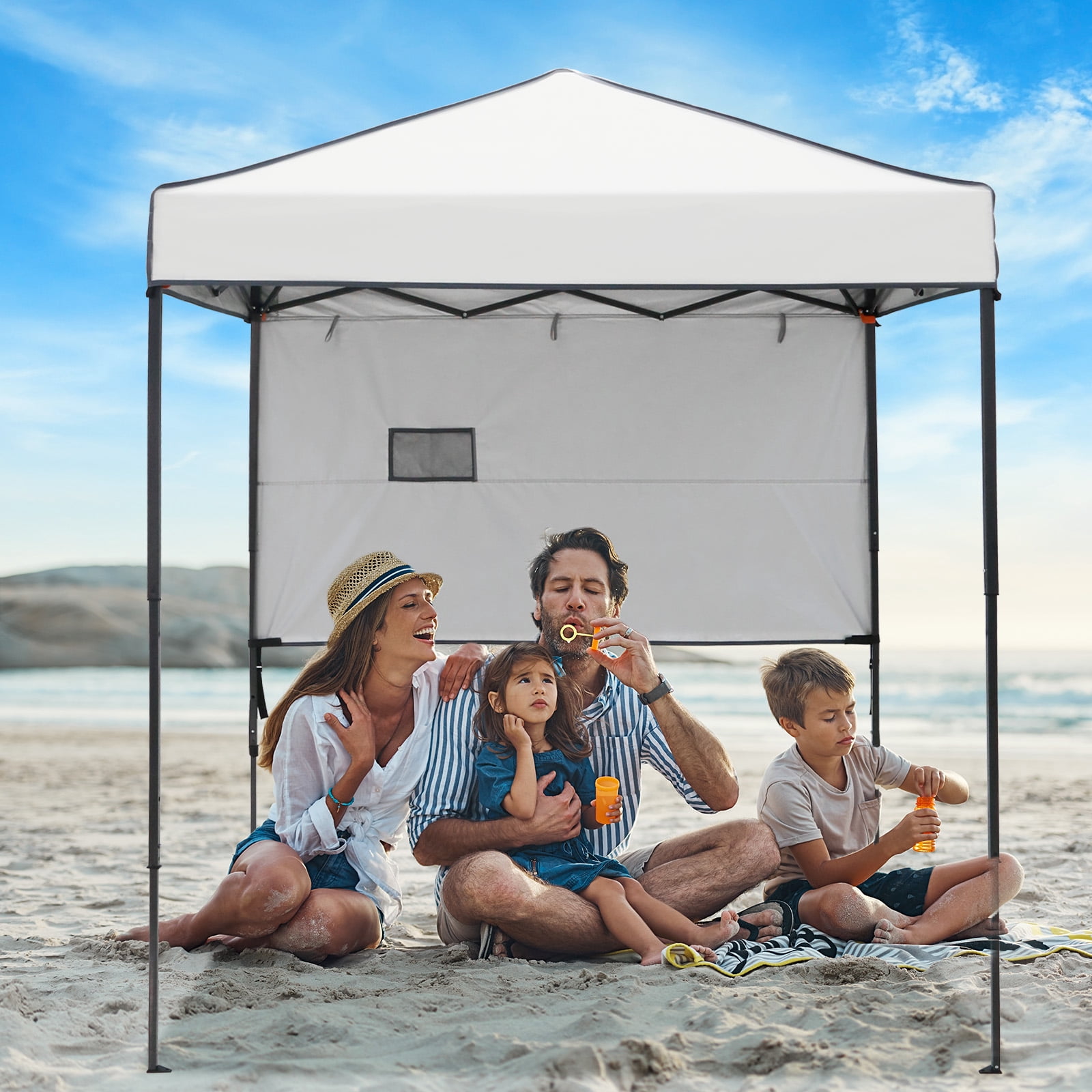 INTER HUT 6x4 Pop up Portable Canopy Tent, Instant Folding Sun Shelter ...