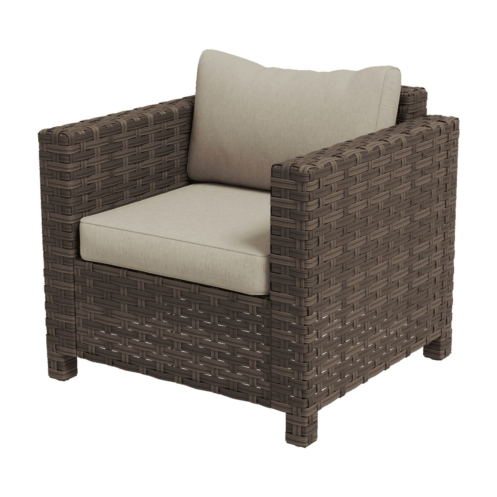 INTER HUT Coastal Haven Patio Wicker Chair Outdoor Furniture Chair All ...