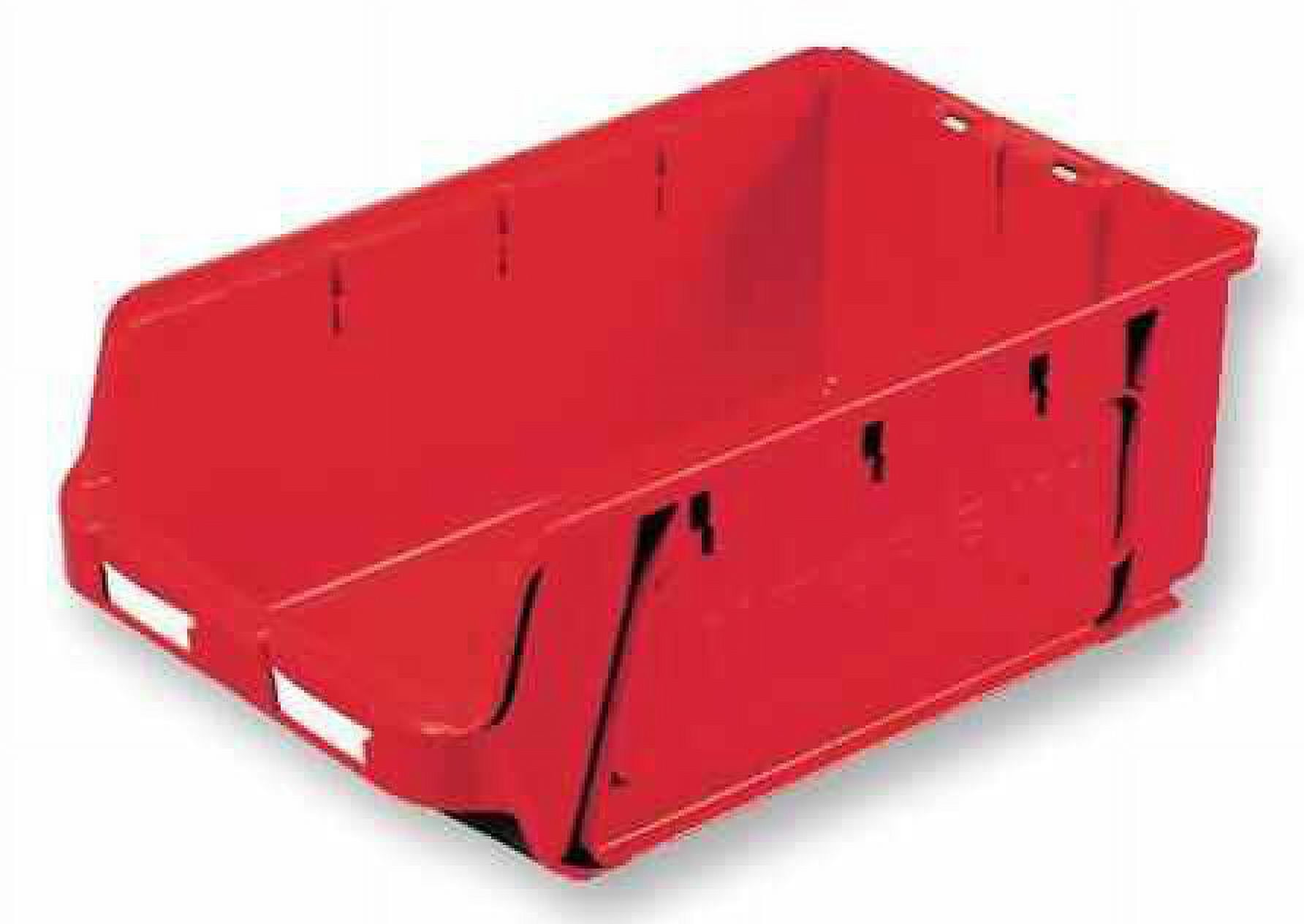 INTERBIN - High Capacity Plastic Storage Bin, Red XL - 130mm x 205mm x ...
