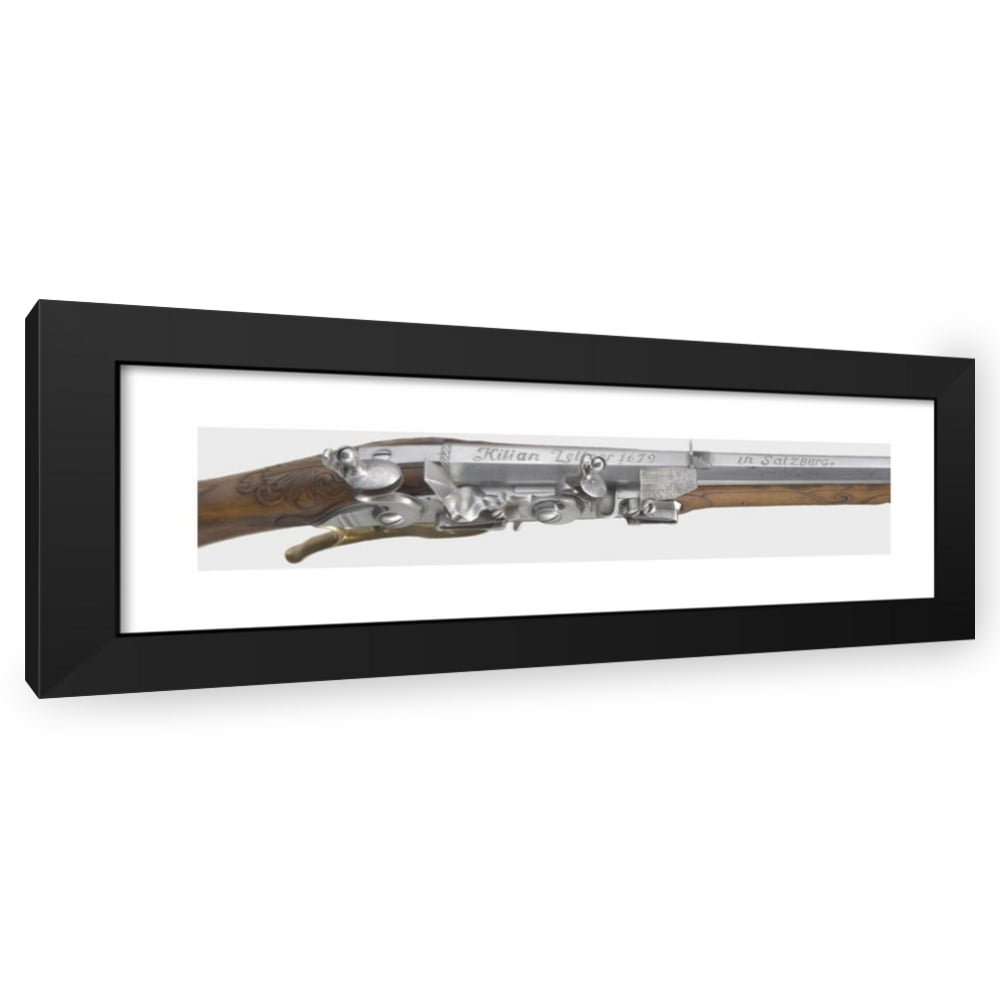 INTERFOTO 20x4 Black Modern Wood Framed Wall Art Titled - A Flintlock ...