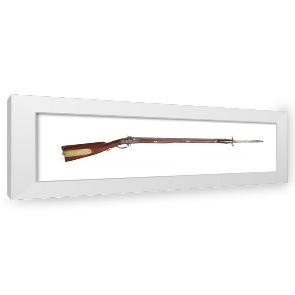 INTERFOTO 28x4 White Modern Wood Framed Wall Art Titled - Civil Long ...