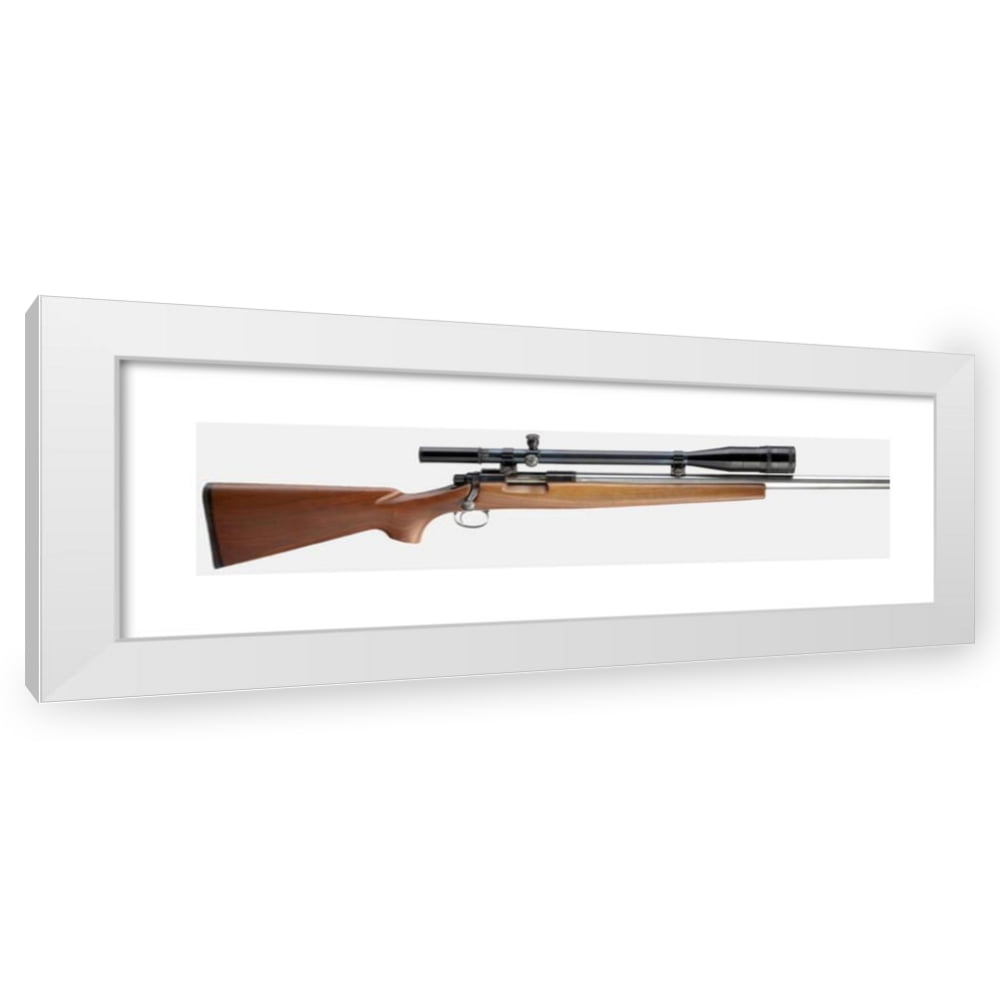 INTERFOTO 28x6 White Modern Wood Framed Wall Art Titled - Civil Long ...