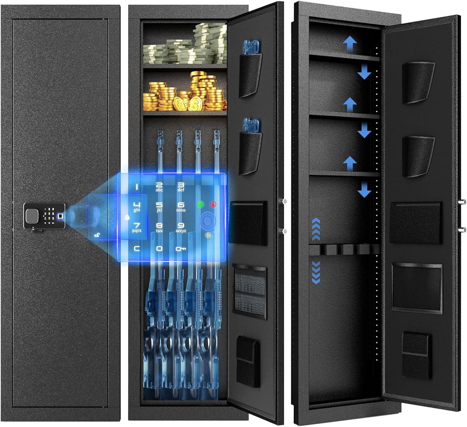 INTERGREAT Gun Safe, Gun Cabinets for Rifles - Walmart.com