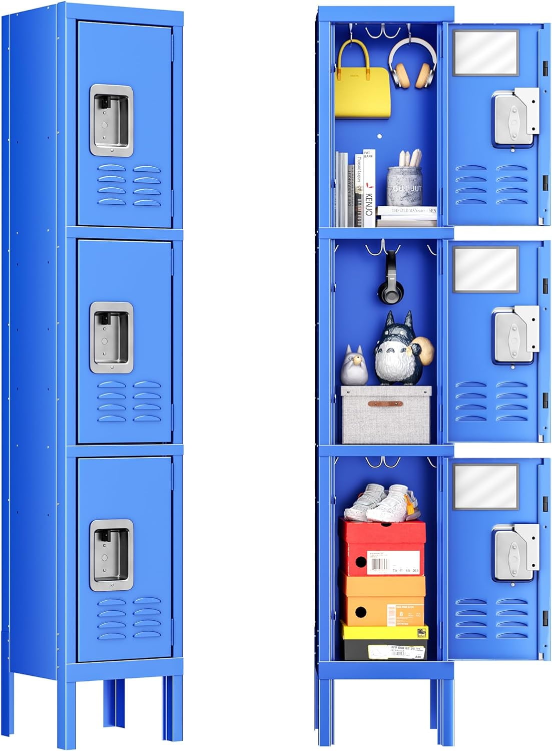 INTERGREAT Metal Locker for School Office Gym Metal Storage Locker ...