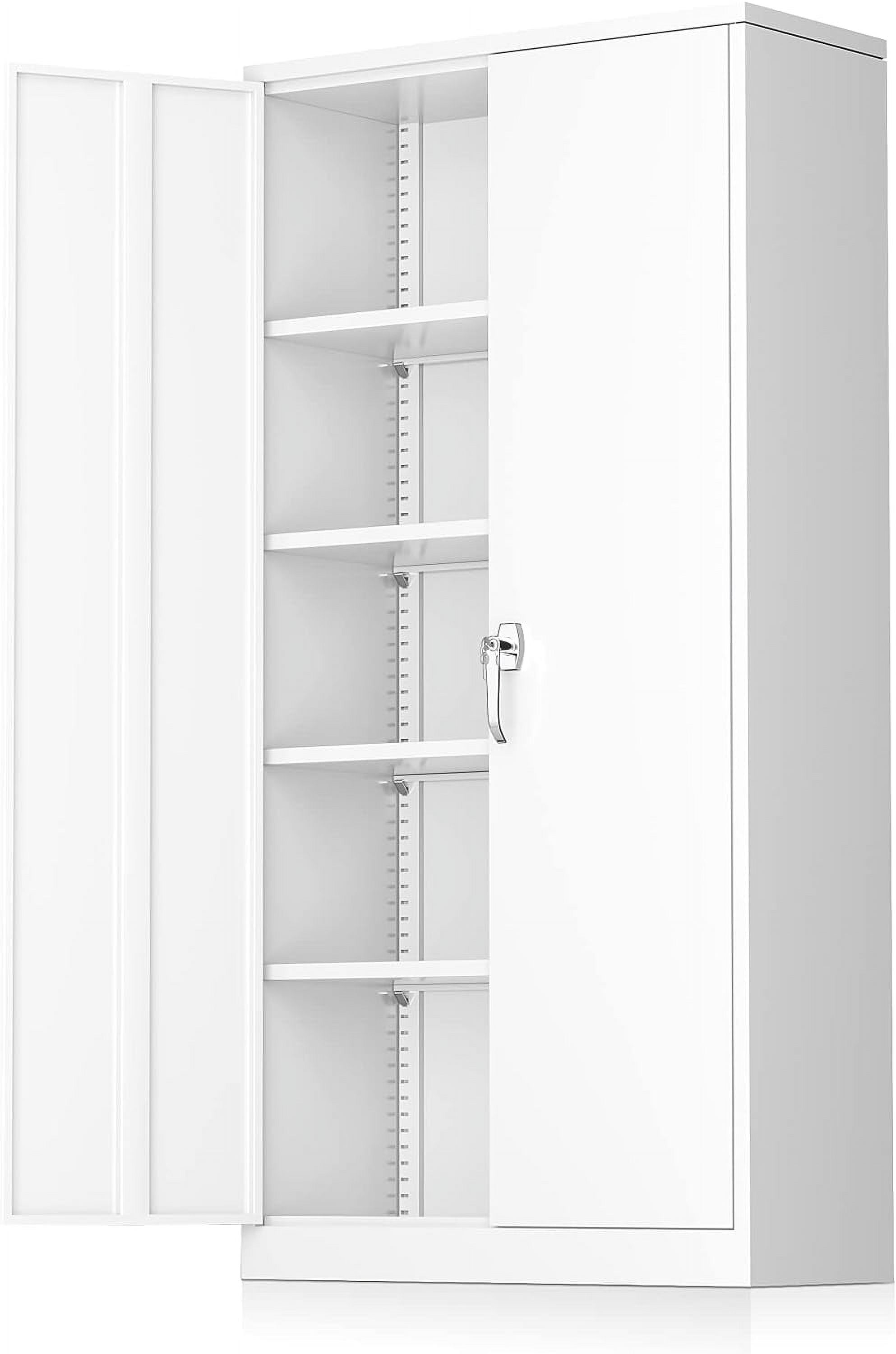 INTERGREAT Metal Storage Cabinet with Lock, 72" Office Storage Cabinet ...