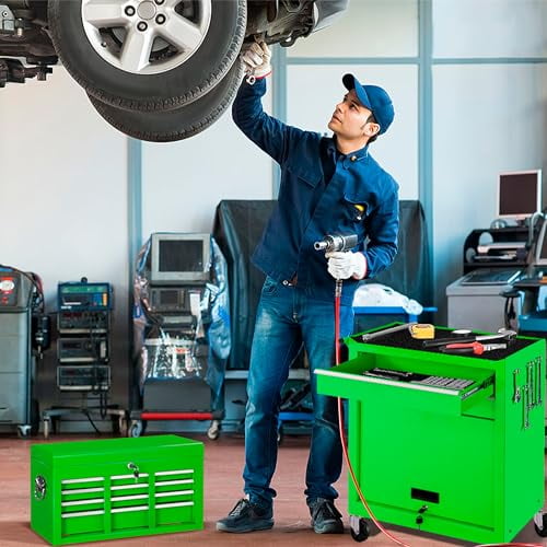 INTERGREAT Rolling Tool Chest, Assembled 8-Drawers Tool Box Organizer ...